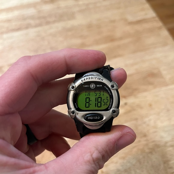 Timex | Accessories | Timex Expedition Digital Watch Men 33mm Silver ...